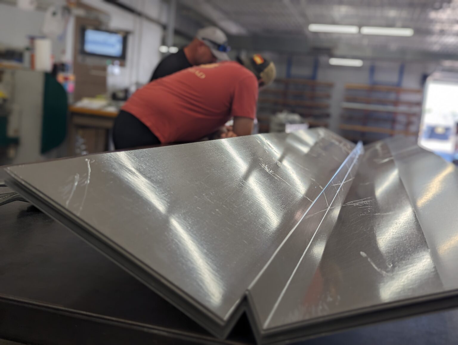 W-Valley metal in our shop! - Metal & Roof Production